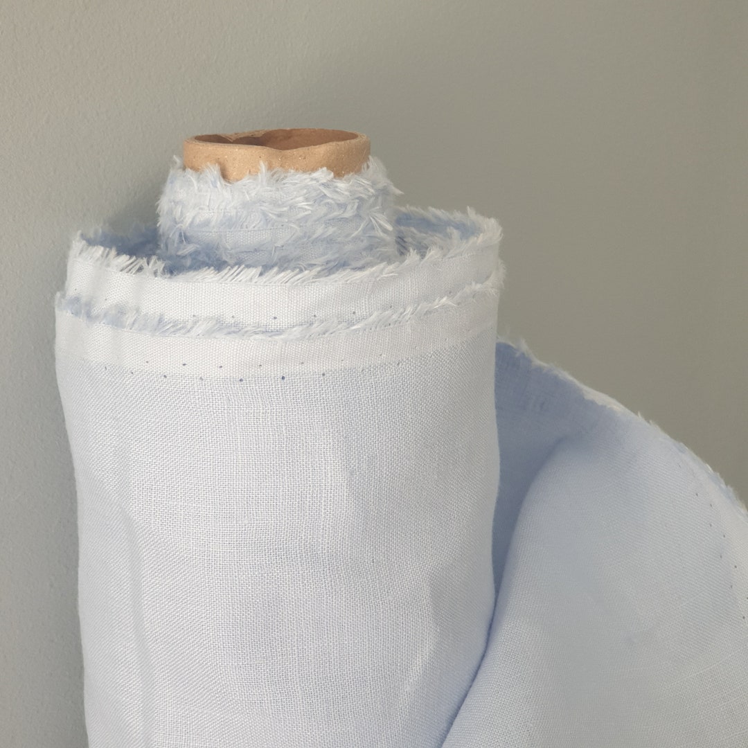 Honest Airy Blue Linen Sustainable Linen Material European Flax and ...