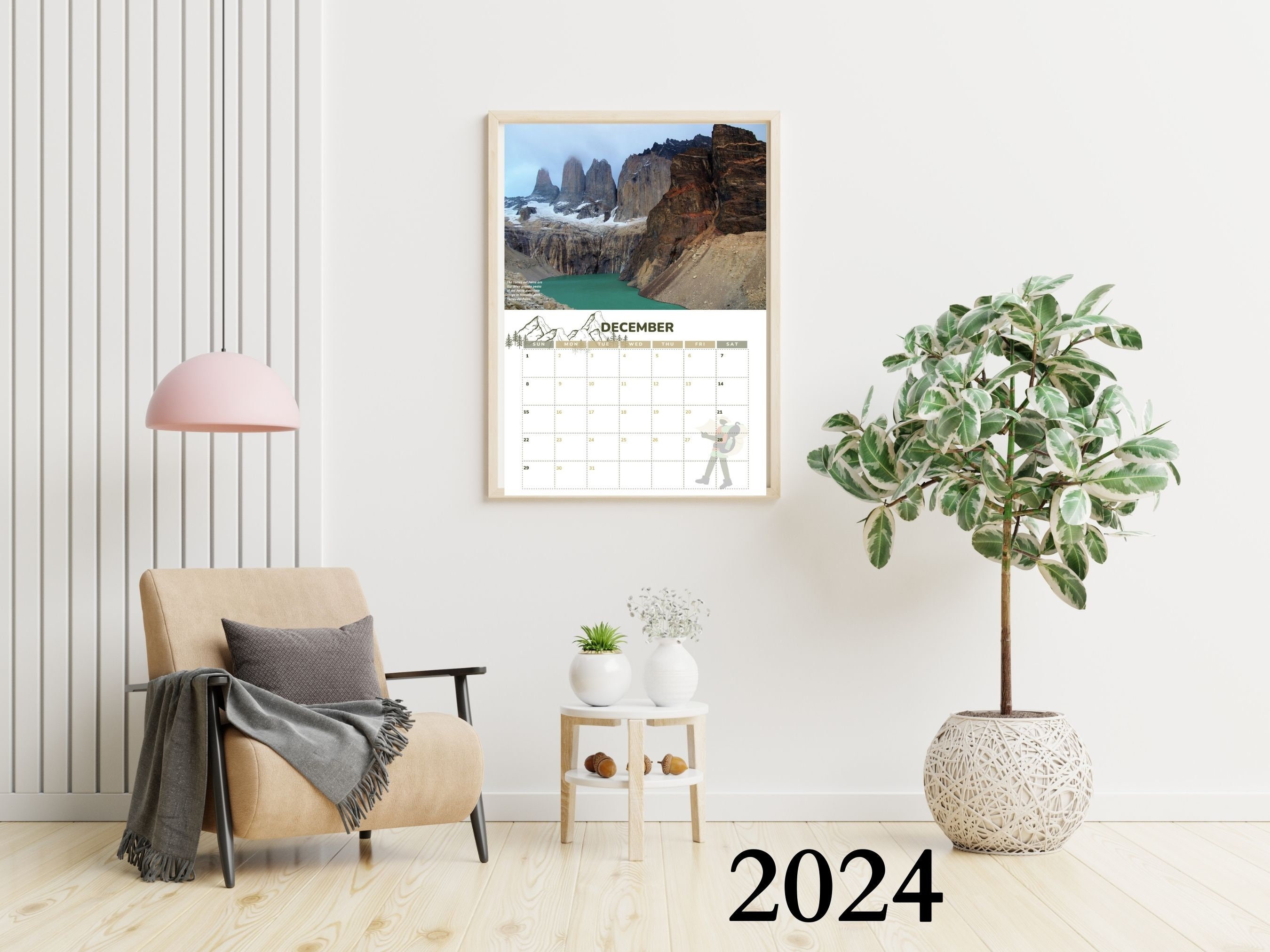 2024 Calendar 2024 Elegant Monthly Calendar Sunday Start 2024 Monthly ...