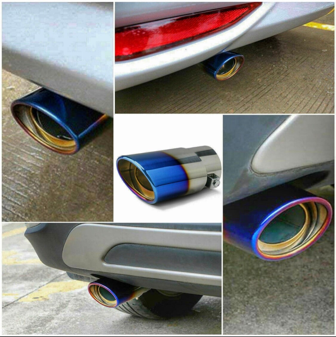 Chrome Car Exhaust Tip Tuning Design Aesthetic Upgrade Car - Etsy