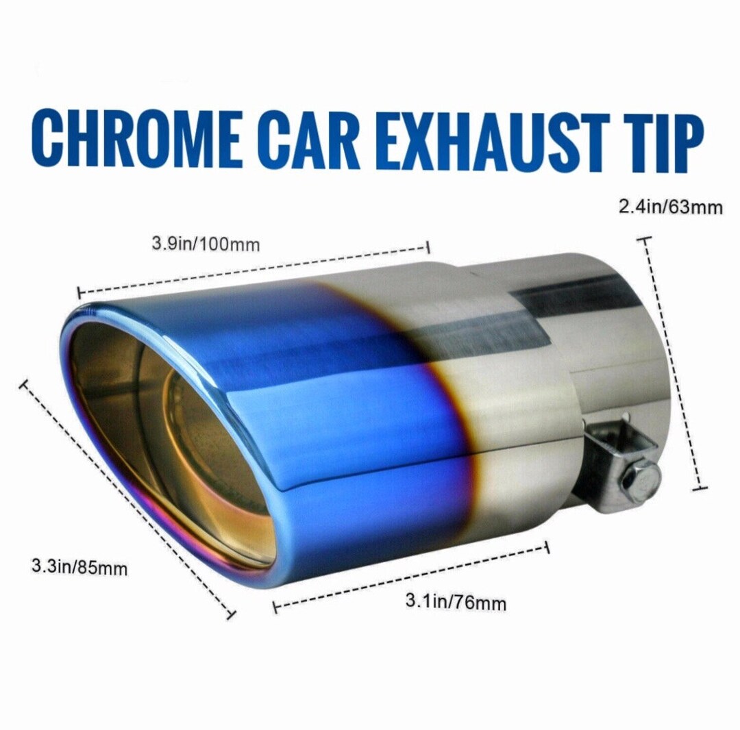 Chrome Car Exhaust Tip Tuning Design Aesthetic Upgrade Car - Etsy