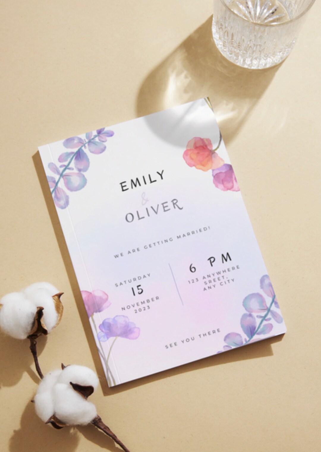 Canva Wedding Invitation Template | Wedding Invitation Template Canva ...