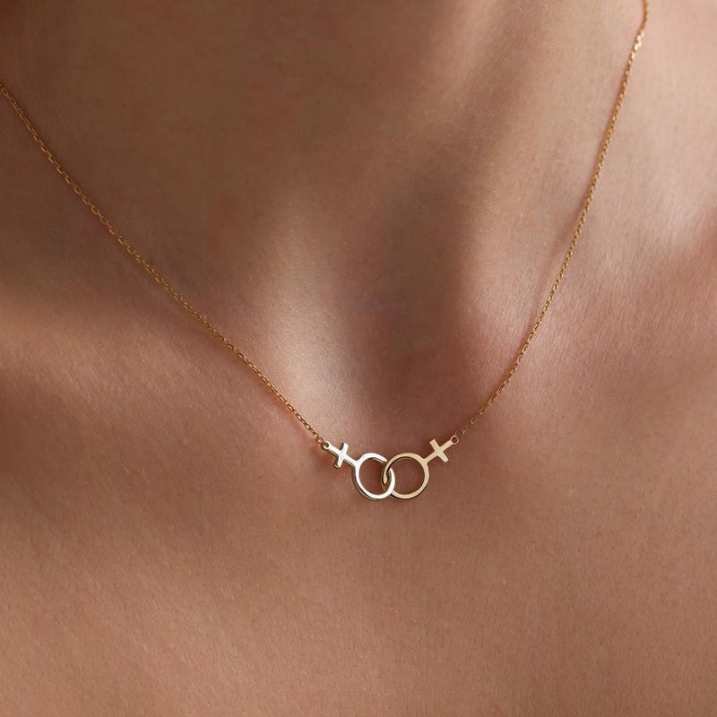 Double Venus Necklace - Etsy UK