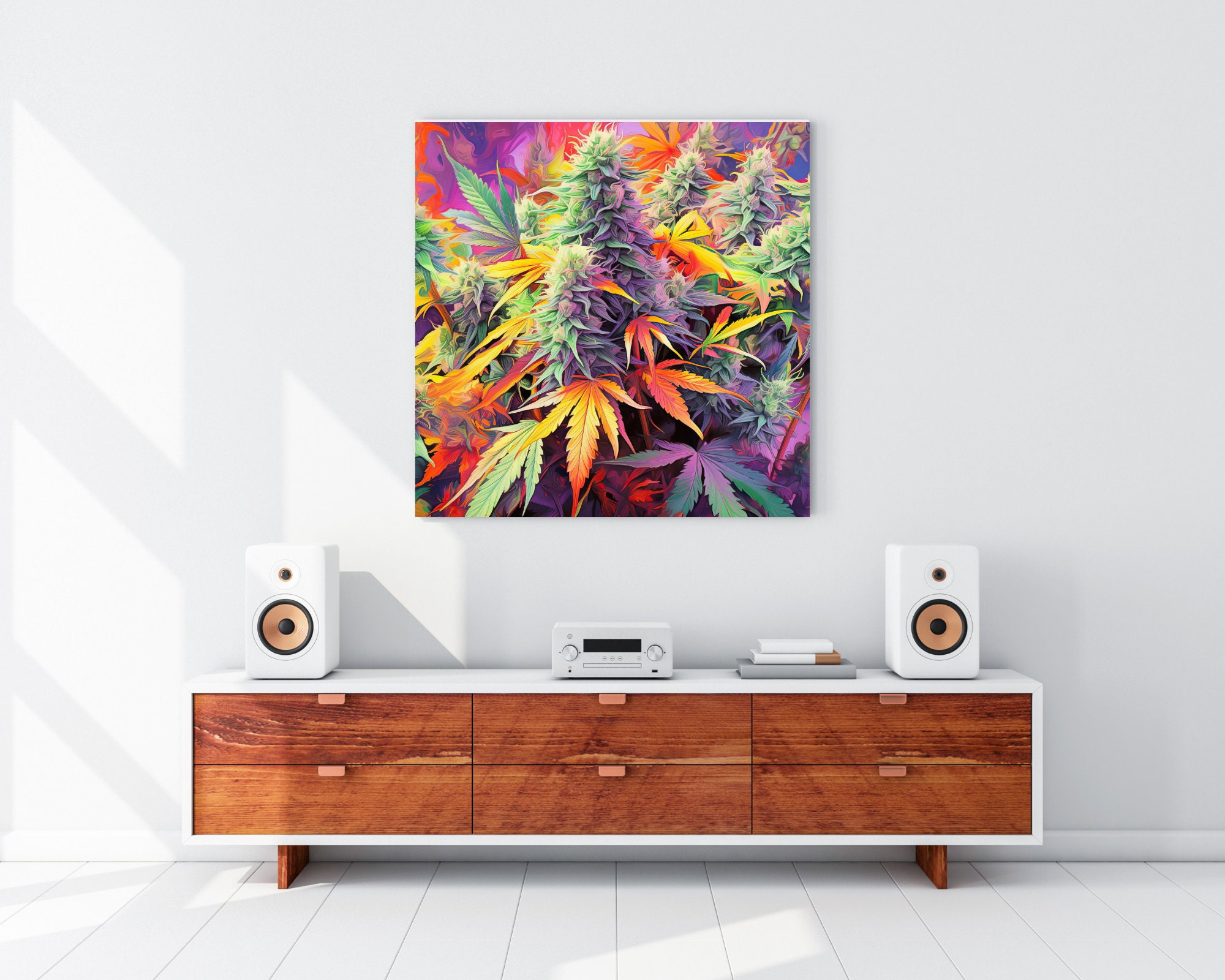 Cannabis Art AI Generated Instant Digital Download PNG Weed Posters ...