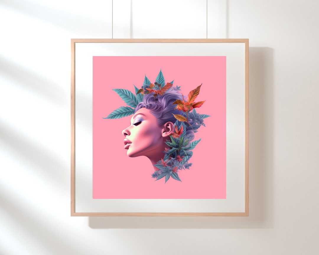 Cannabis Art AI Generated Instant Digital Download PNG Weed Posters ...