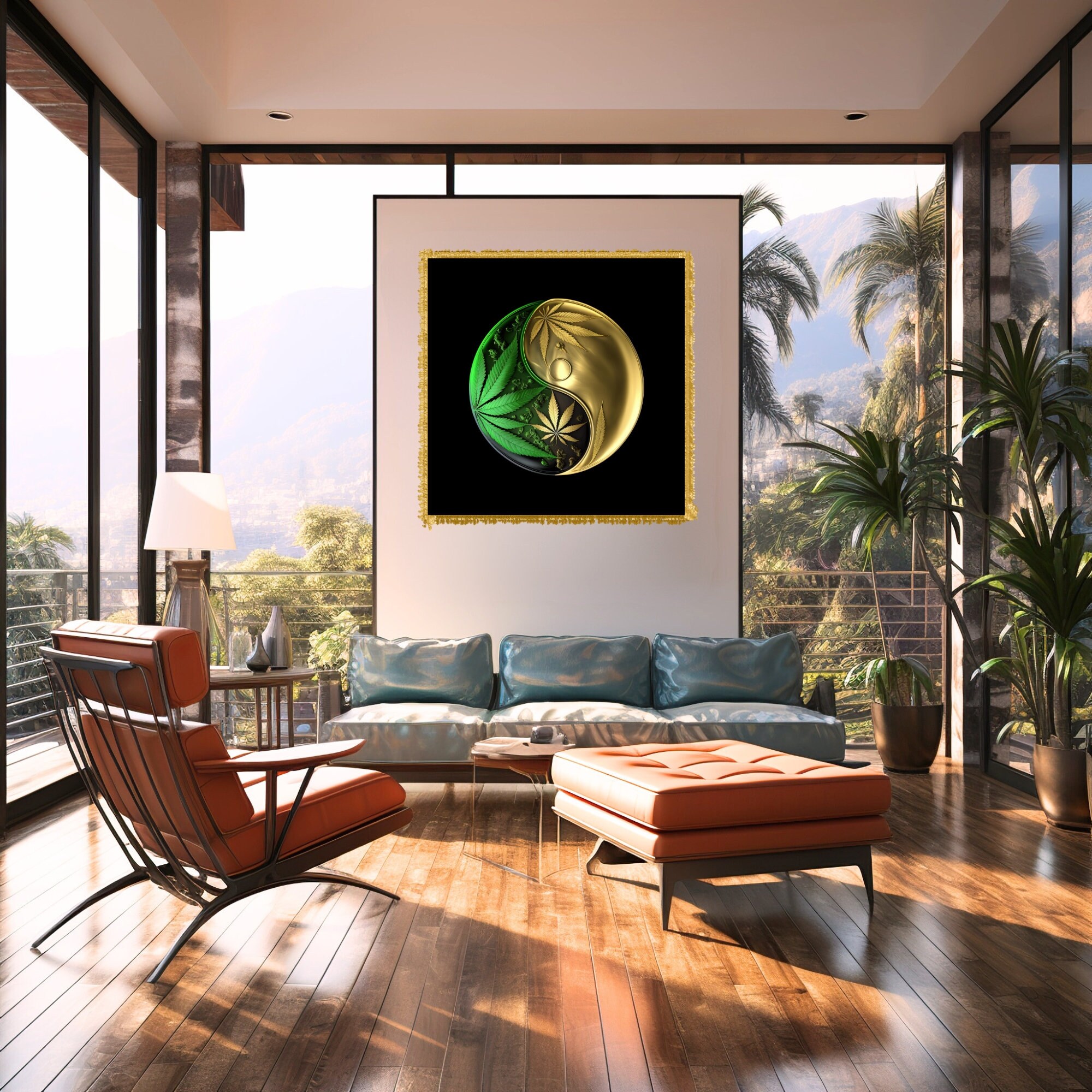 Cannabis Art Instant Digital Download PNG Weed Posters AI Generated ...