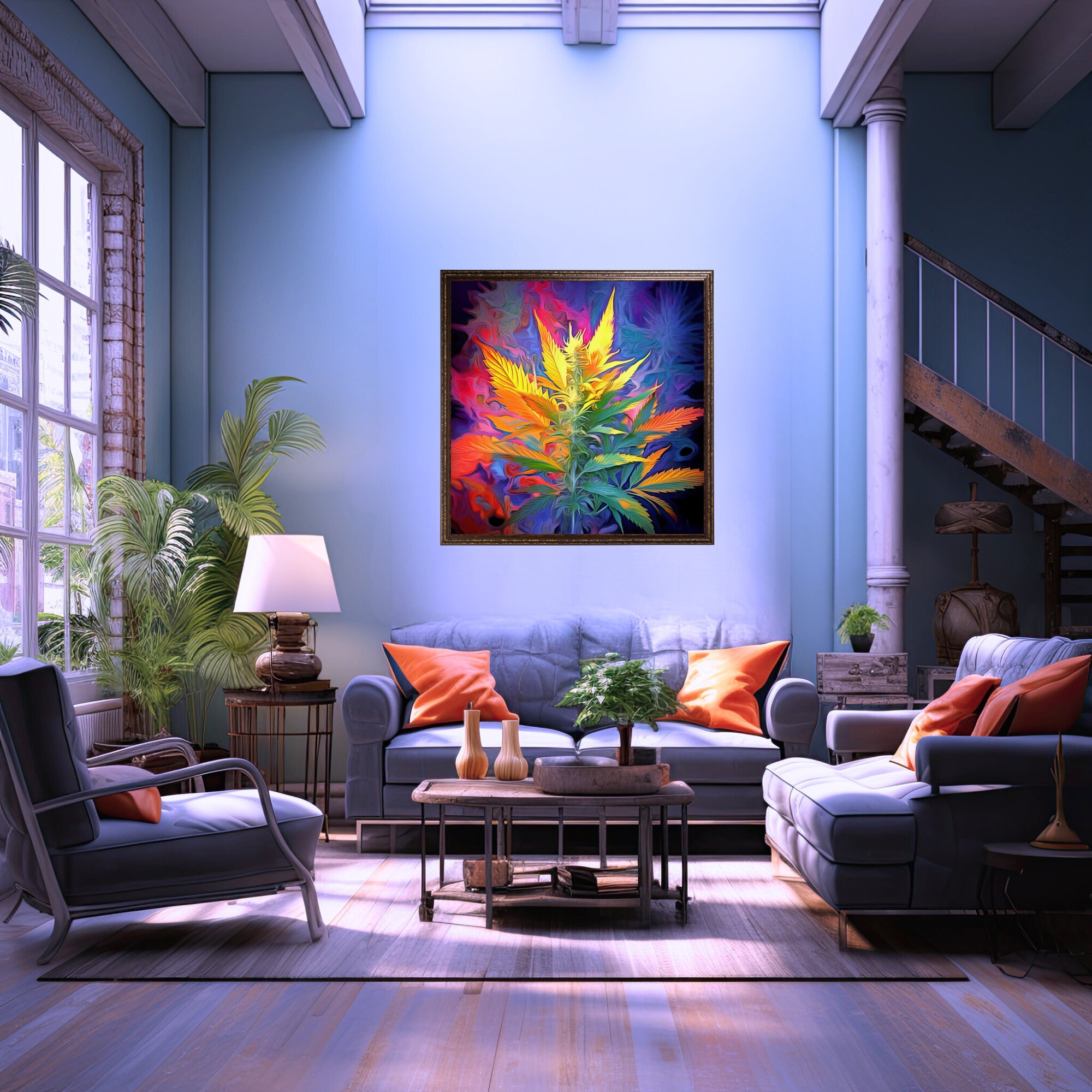 Cannabis Art AI Generated Instant Digital Download PNG Weed - Etsy