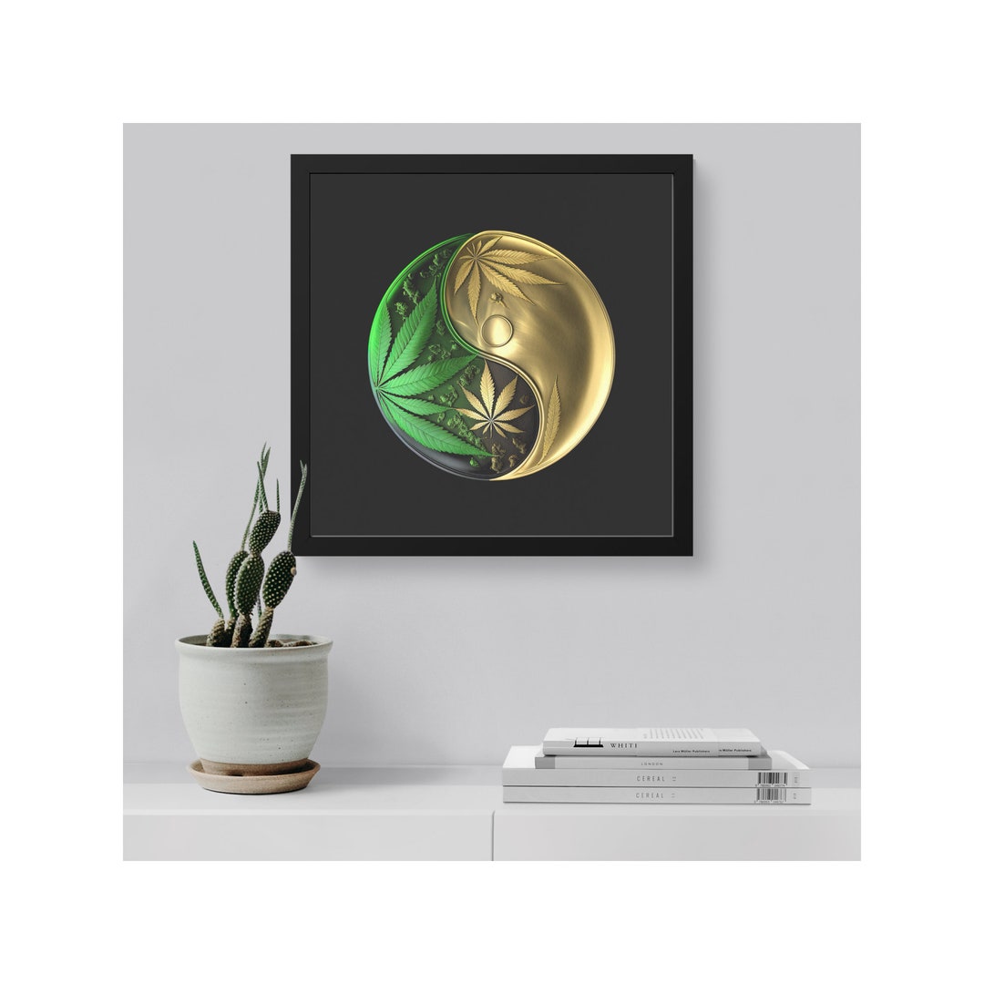 Cannabis Art Print Weed Art AI Artwork420 Gift Stoner - Etsy