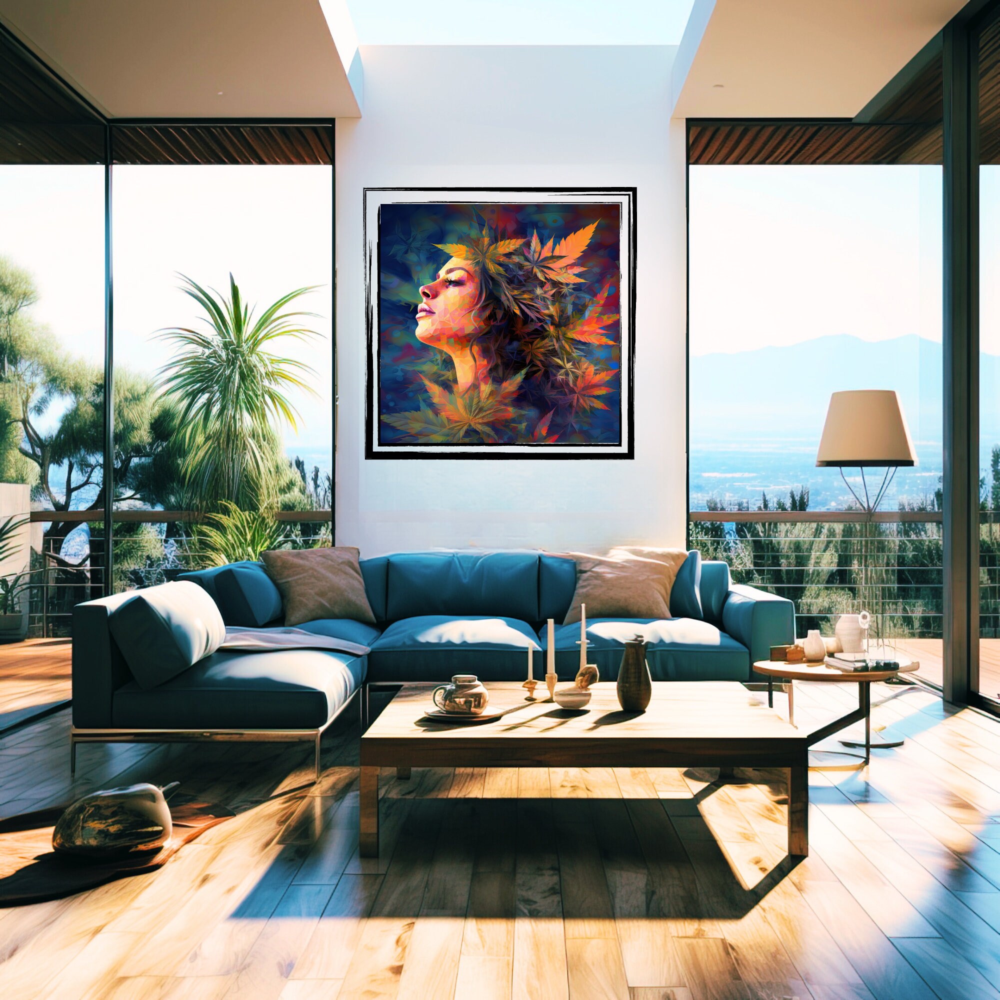 Cannabis Art AI Generated Instant Digital Download PNG Weed Posters ...