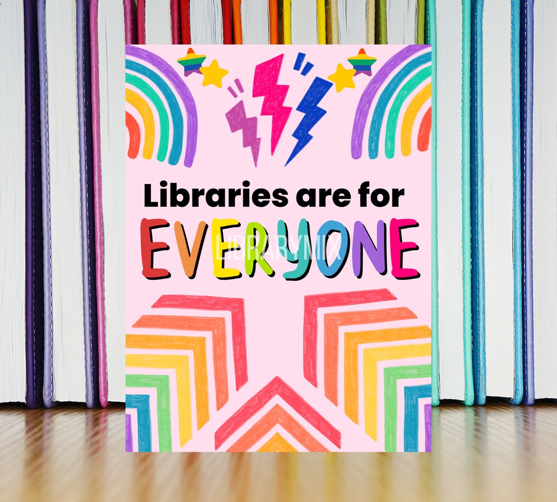 Libraries Are for Everyone Poster, School Library Classroom Poster ...