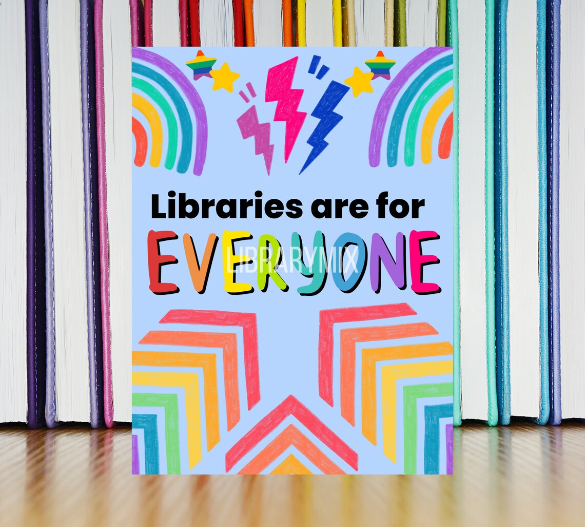 Libraries Are for Everyone Poster, School Library Classroom Poster ...