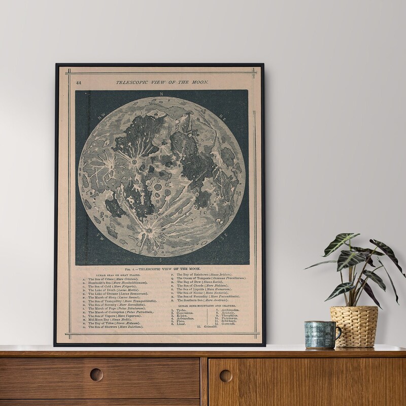 Moon Map - Etsy