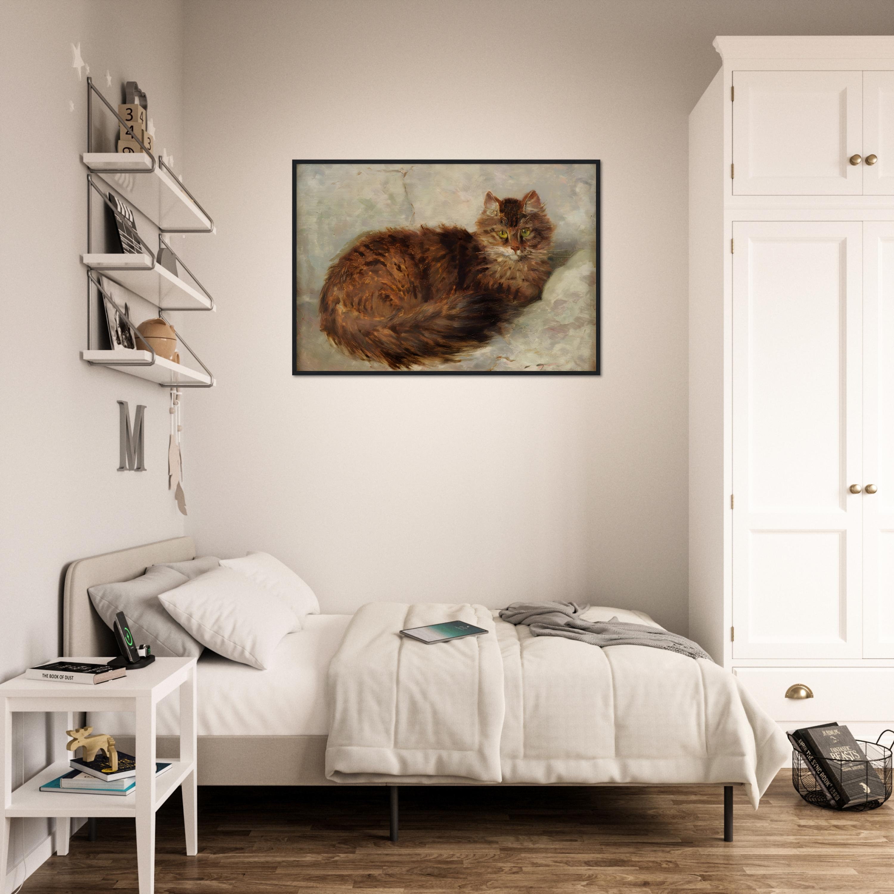 Vintage Cat Poster, Antique Cat Art Print, Vintage Cat Art Print, Fine Art Cat Poster, Poster ...