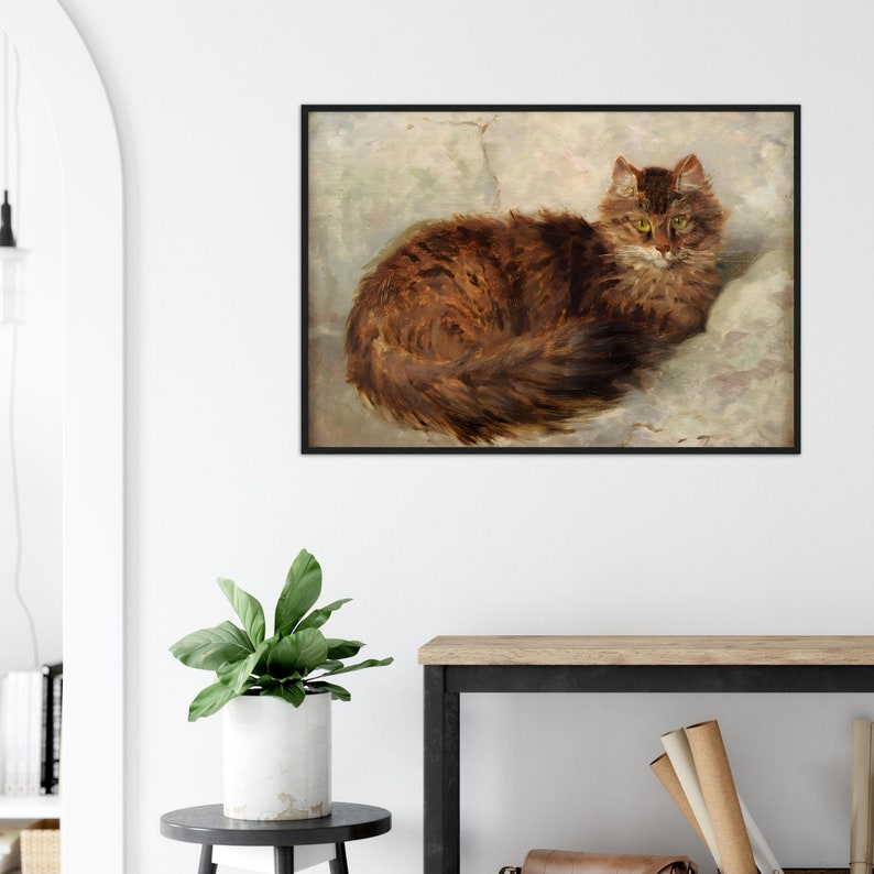 Vintage Cat Poster, Antique Cat Art Print, Vintage Cat Art Print, Fine ...
