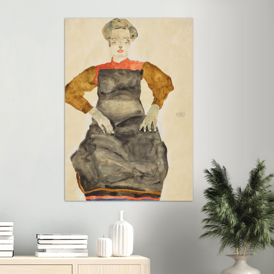 Egon Schiele Poster, Egon Schiele Print, Austrian Expressionism ...