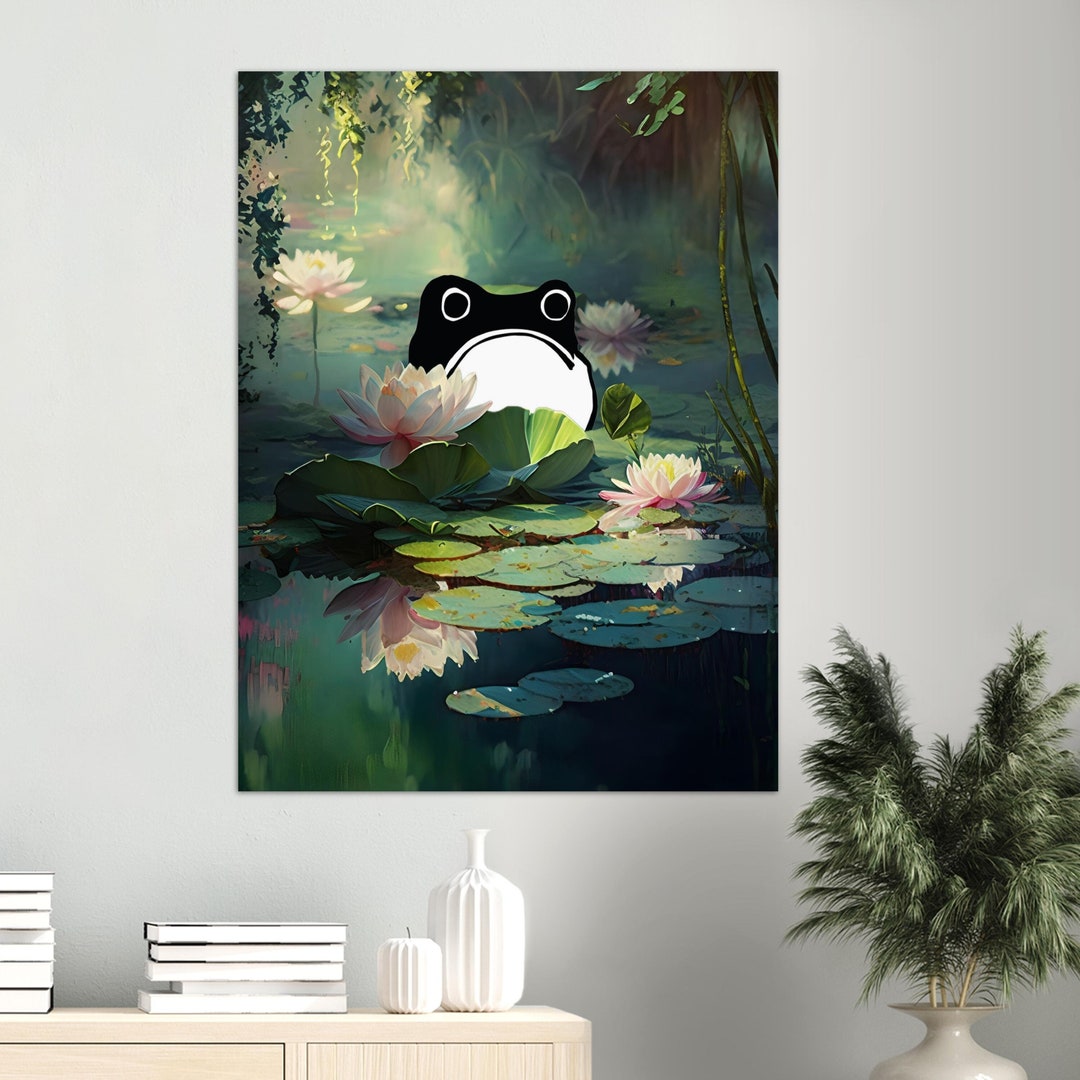 Frog, Matsumoto Hoji, Grumpy, Unimpressed Frog by Claude Monet ...