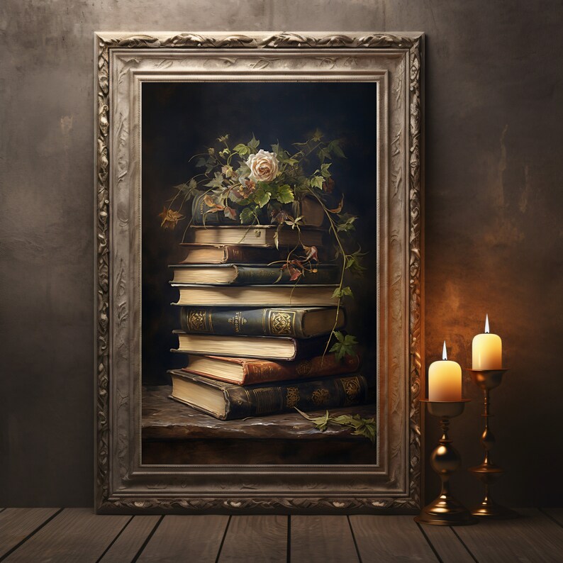 Dark Academia Print Moody Victorian Wall Art Dark Decor - Etsy