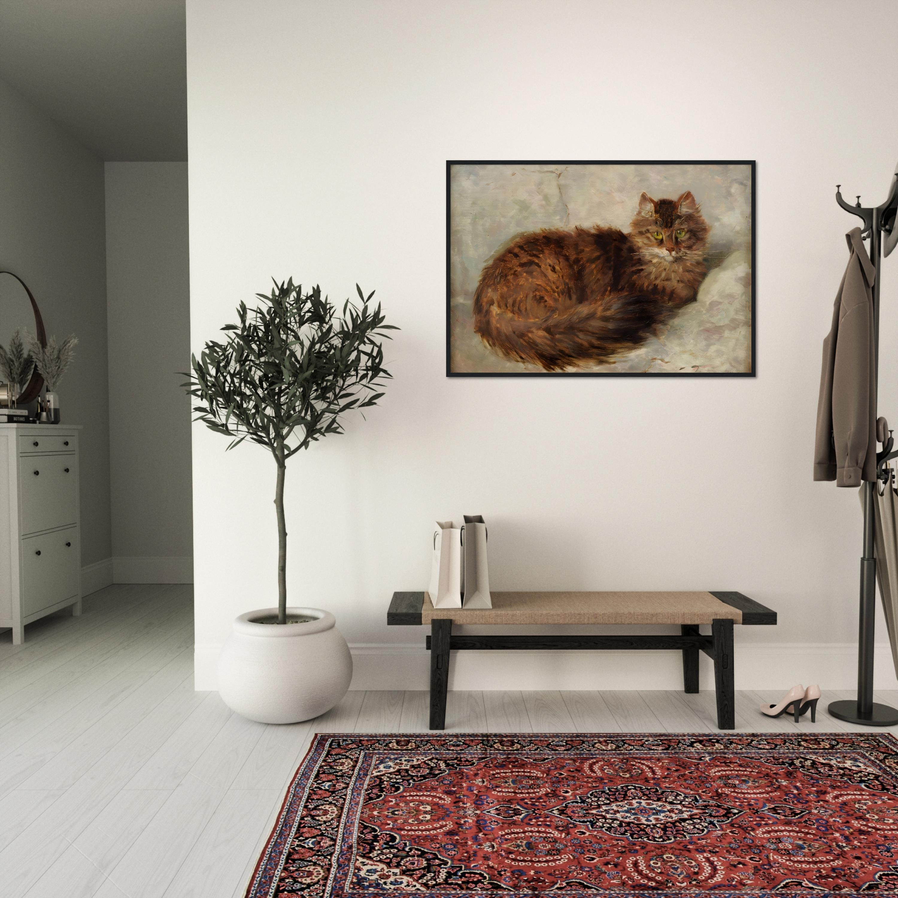 Vintage Cat Poster, Antique Cat Art Print, Vintage Cat Art Print, Fine Art Cat Poster, Poster ...