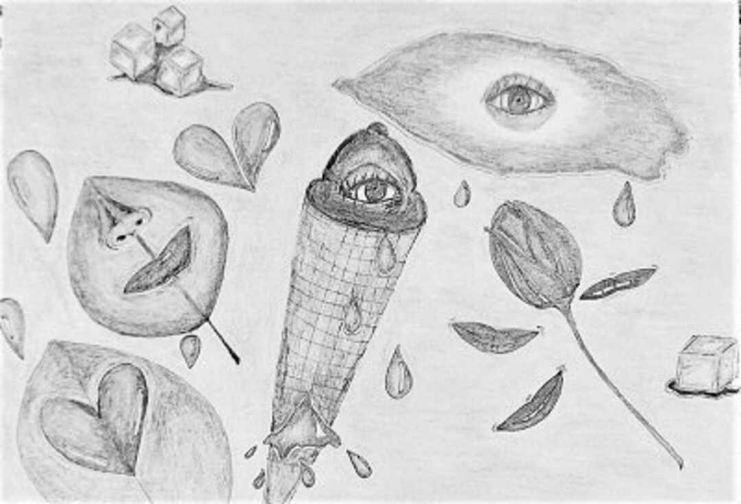 A4 Pencil Drawing-down in the Depths - Etsy