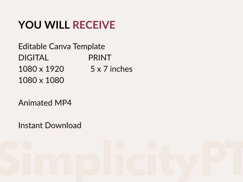 30th Birthday Card Printable | Editable Canva Template | Animated ...