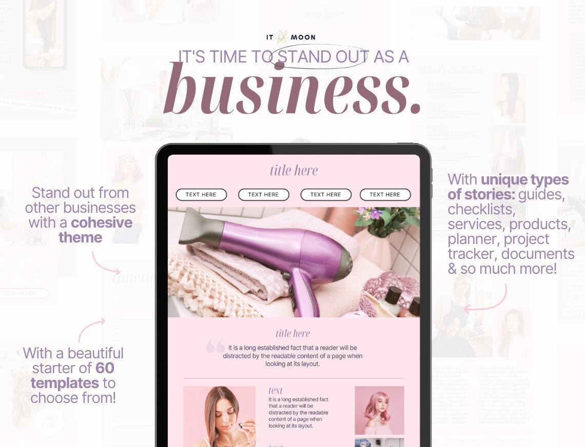60 Hair Stylist E-book Pages | Beauty E-book Templates | Hair Salon ...