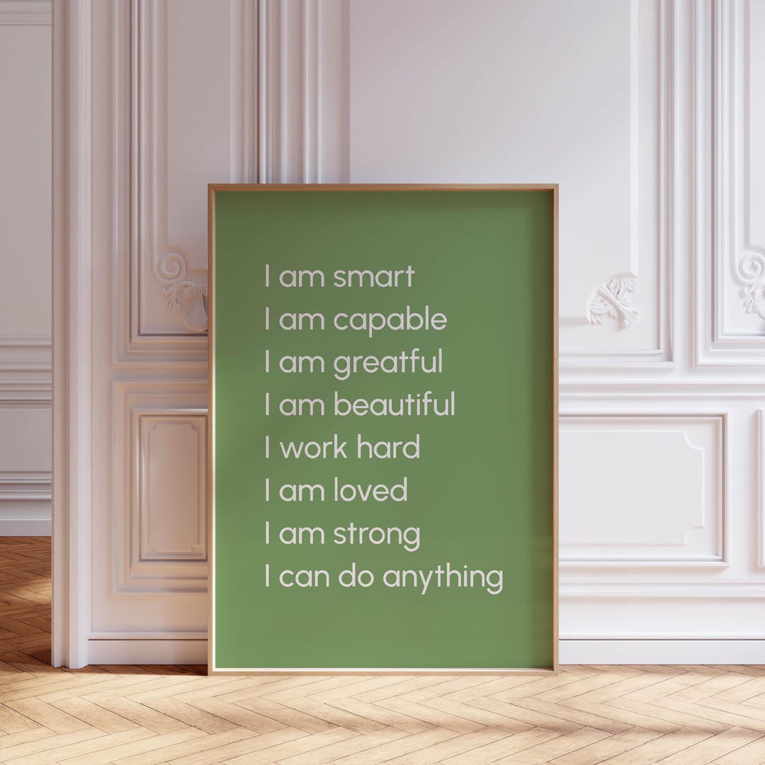 Affirmation Wall Art for Kids, Inspirational Classroom Decor, Kids Room ...