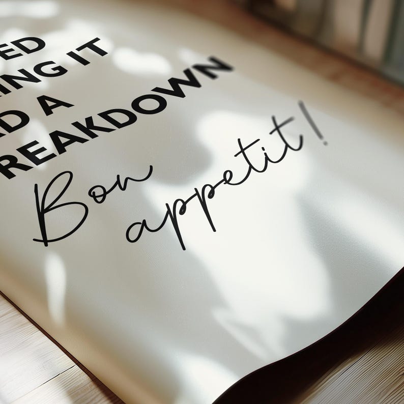 James Acaster Quote Print, Funny Kitchen Bake off Decor Digital ...