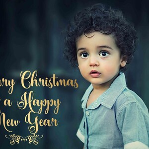 Overlay PNG Christmas Text on TRANSPARENT Background, Digital Gold ...