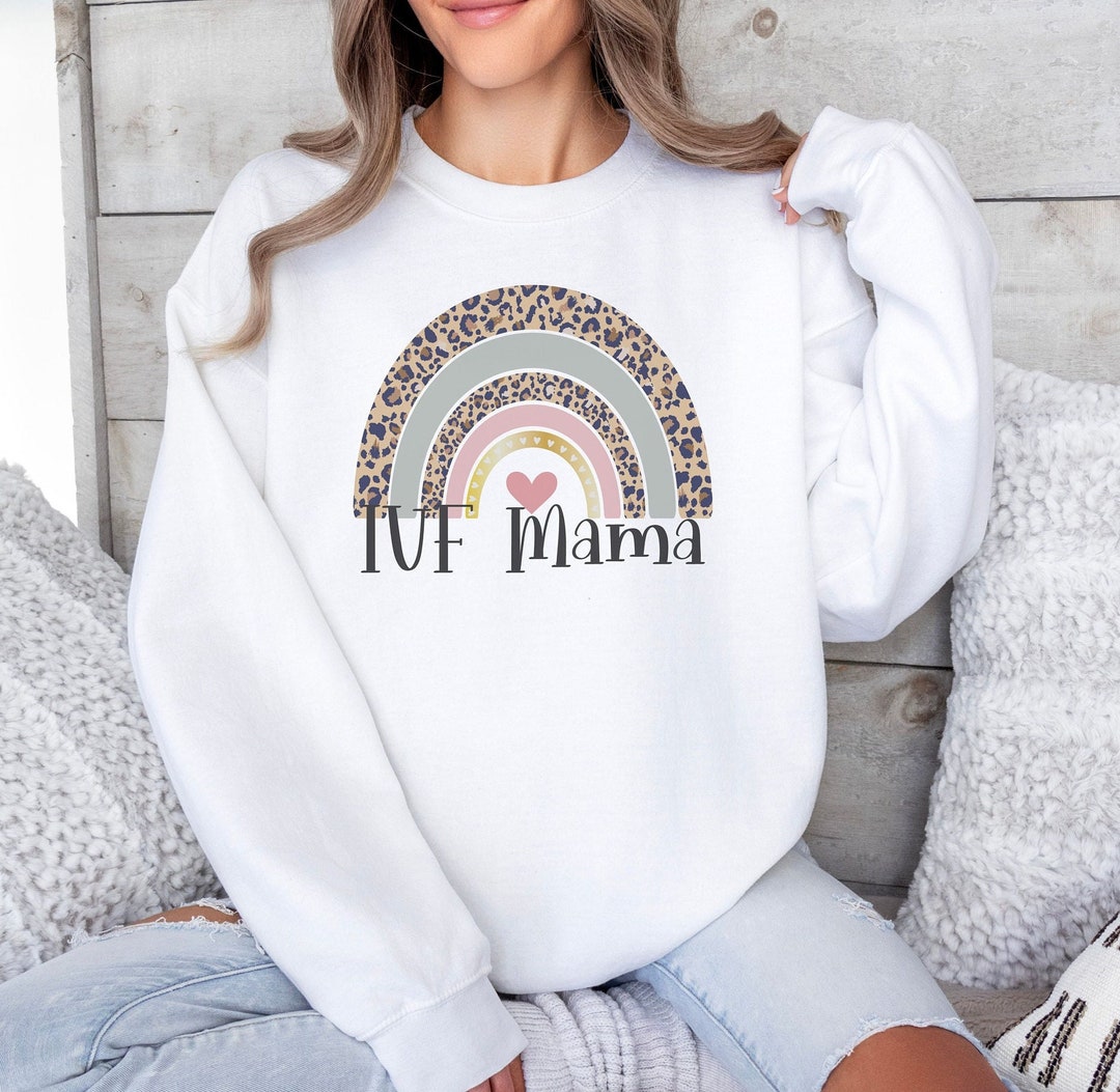 IVF Mama Sweatshirt Rainbow, IVF Warrior, Pregnancy Announcement, Gift ...