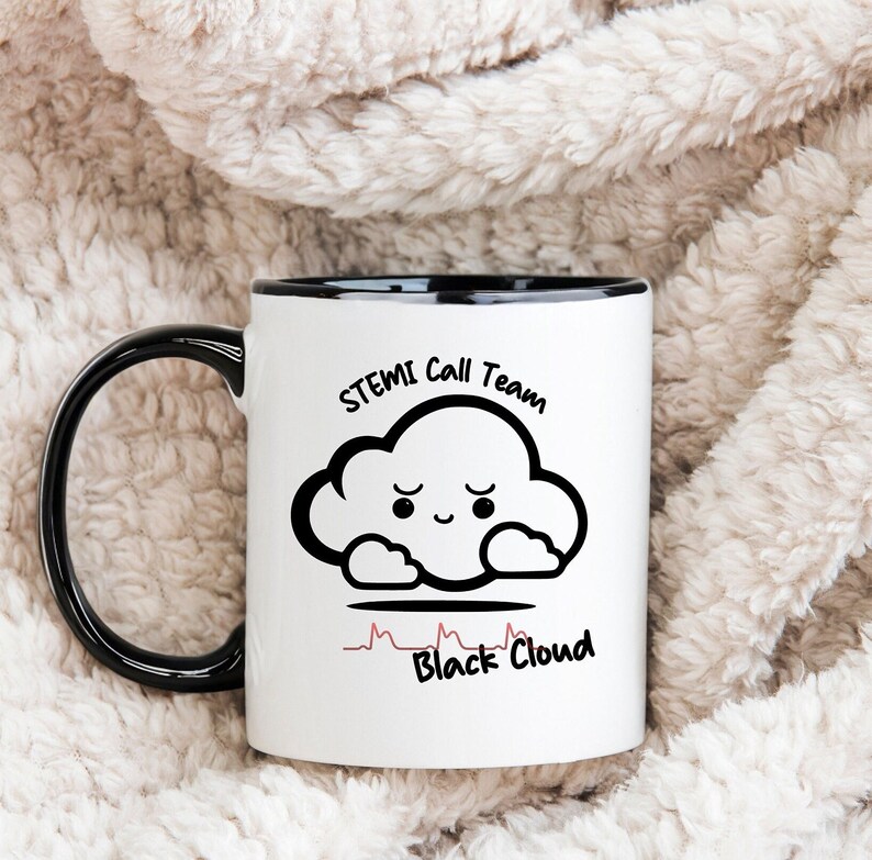 Cath Lab Coffee Mug, Funny Cardiac Cath Lab Gift, STEMI Call Team Black ...