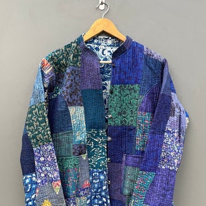 Silk Matching Handmade Patchwork Jacket Gift for Her Women's Clothing ...