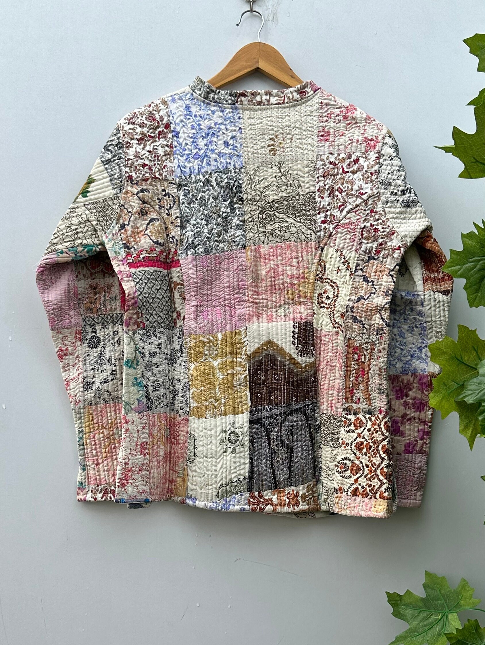 Handmade Patchwork Jackets, Indian Cotton Handmade Winter Jacket Coat ...