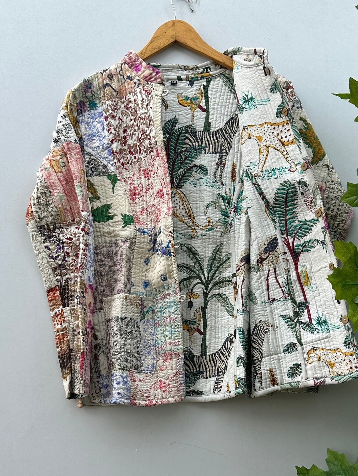 Handmade Patchwork Jackets, Indian Cotton Handmade Winter Jacket Coat ...