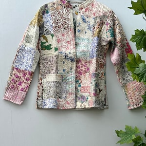 Handmade Patchwork Jackets, Indian Cotton Handmade Winter Jacket Coat ...