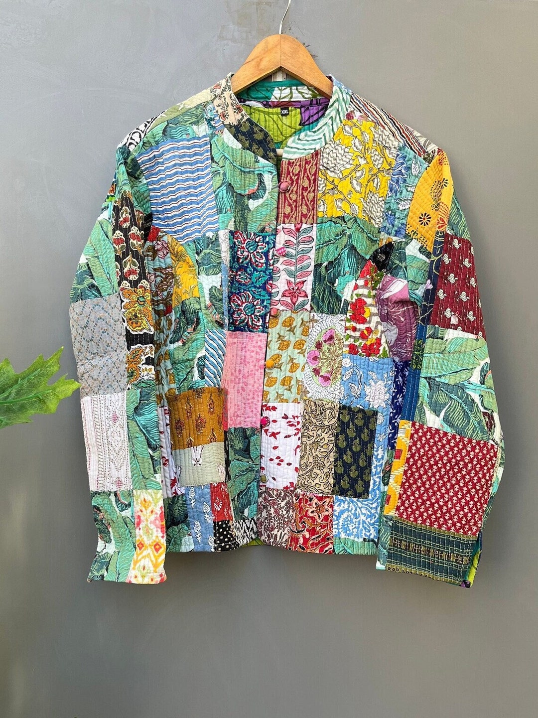 Multipatch Handmade Silk Reversible Jacket| Unique Jacket| Patchwork ...