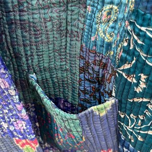 Silk Matching Handmade Patchwork Jacket Gift for Her Women's Clothing ...