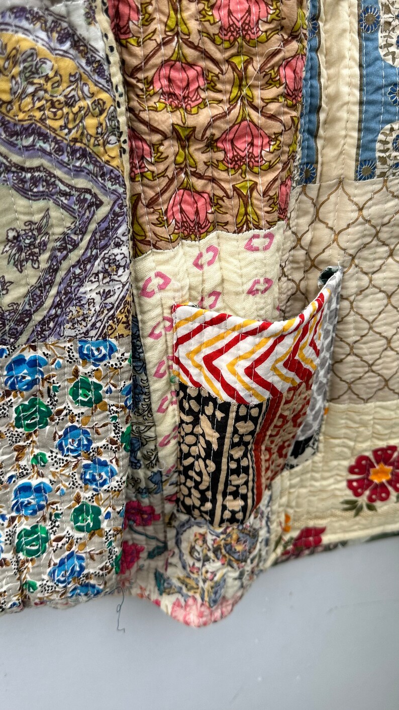 Handmade Patchwork Jackets, Indian Cotton Handmade Winter Jacket Coat ...