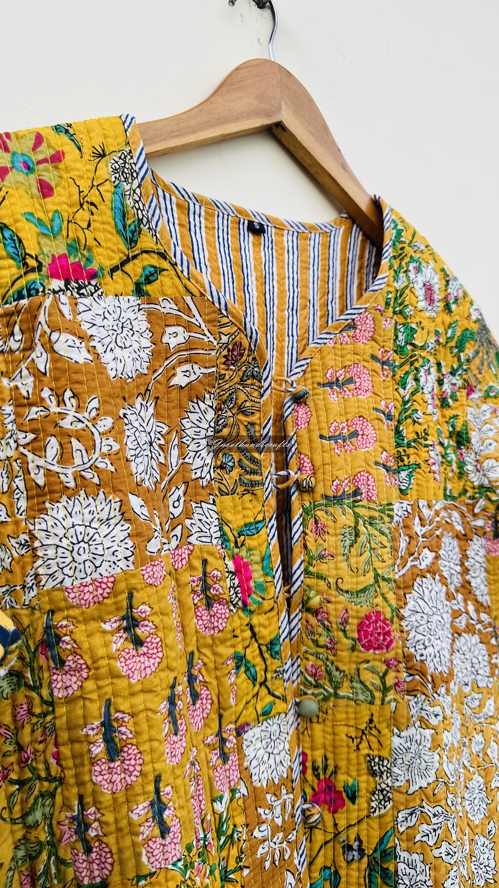 Handmade Patchwork Jackets Indian Cotton Handmade Winter - Etsy