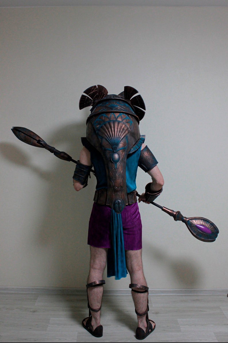 Stargate Anubis Guard Helmet Ma'tok Staff Replica SG1 Cosplay Costume ...