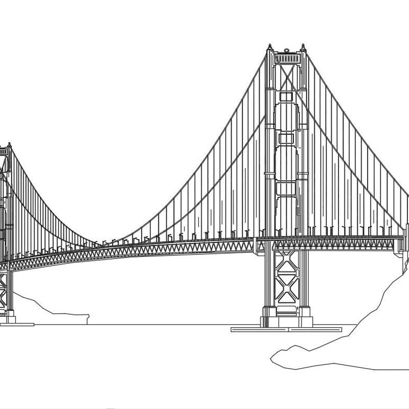 Golden Gate Bridge - Etsy