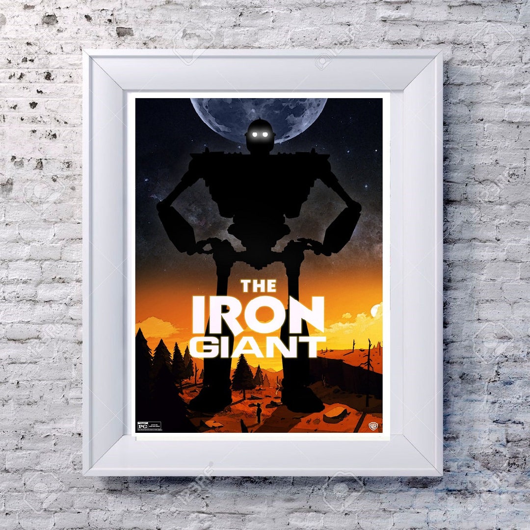 The Iron Giant Digital Image Plate Alternative Artwork Minimal - Etsy