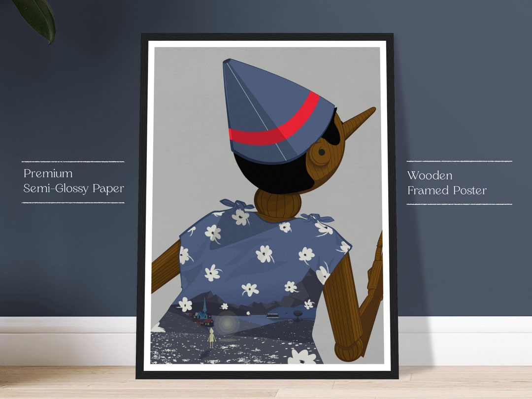 Print Pinocchio Wall Art Fairy Tale Poster Pinocchio Illustration ...