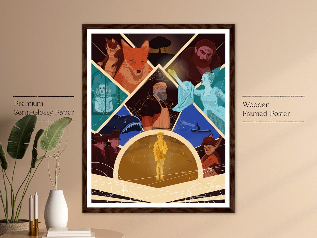 Print Pinocchio Wall Art Fairy Tale Poster Pinocchio Illustration ...