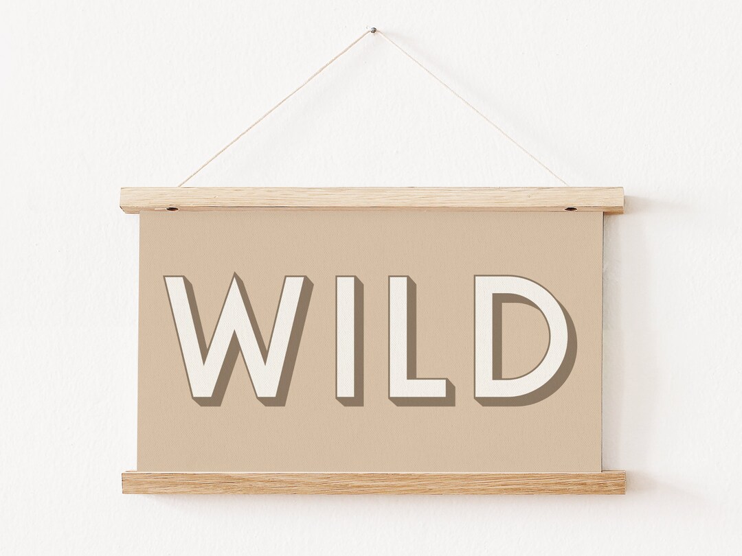 WILD Sign for Kids Rooms Digital Prints Wild Hanging Poster Prints ...