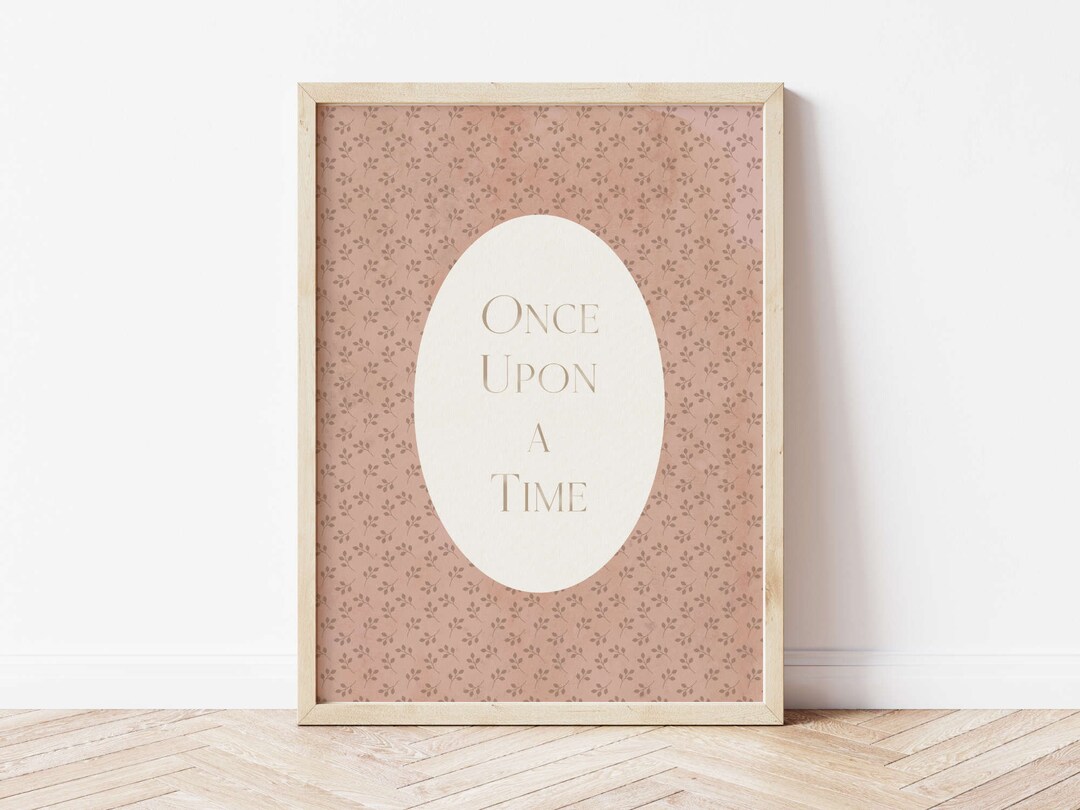 Once Upon A Time Poster Print, Printable Traditional Art for Girls Room ...