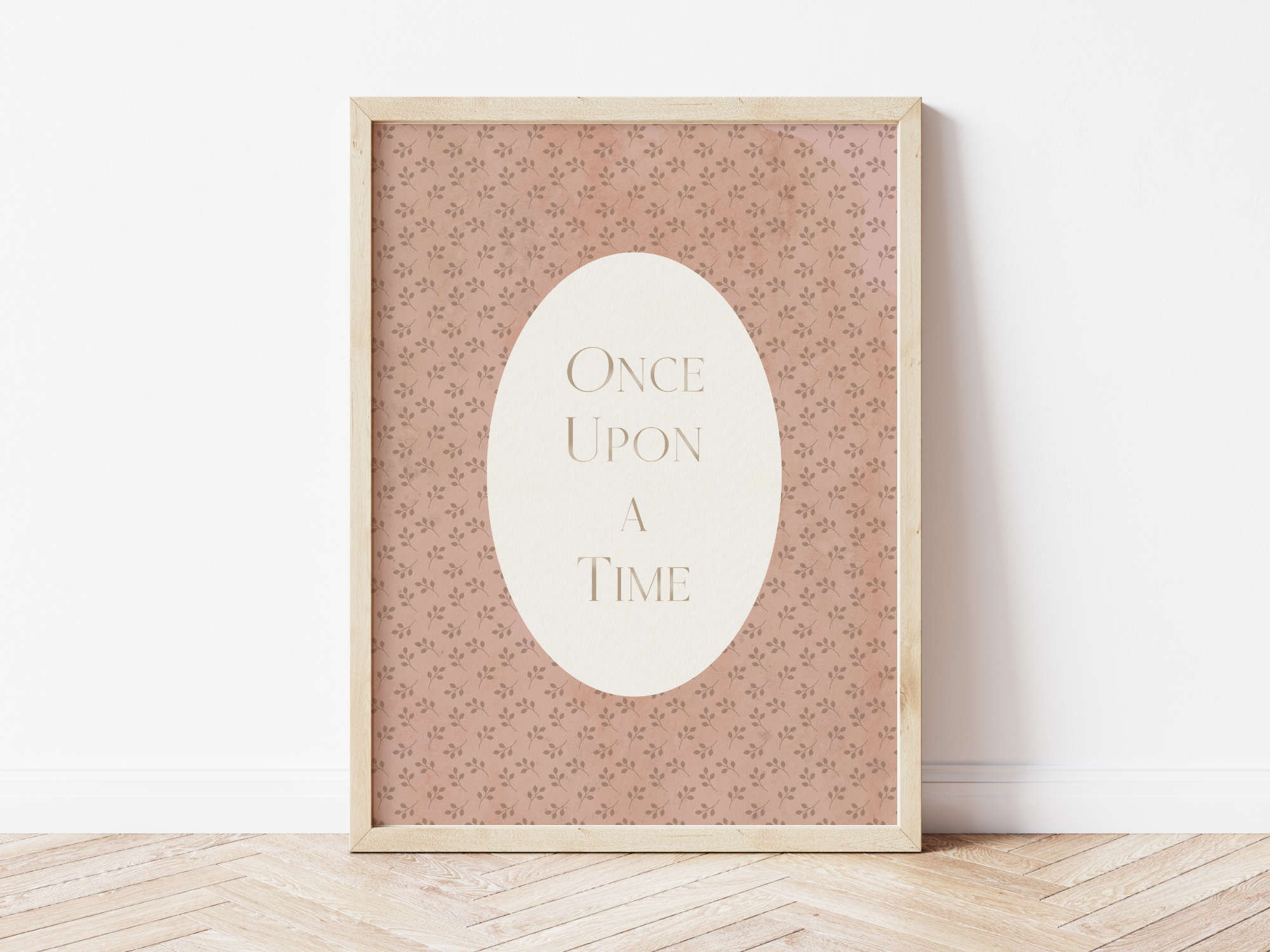 Once Upon A Time Poster Print, Printable Traditional Art for Girls Room ...
