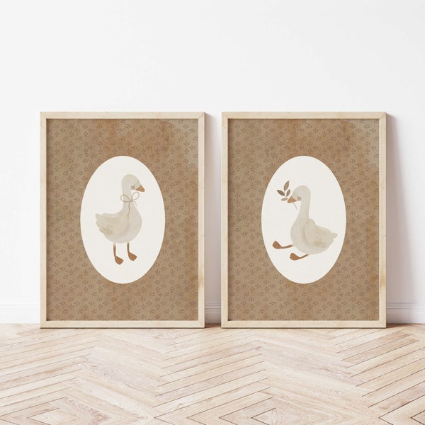 Nursery Print Goose - Etsy