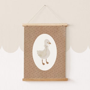 Antique Storybook Geese, Silly Goose Print, Printable Neutral Alphabet ...