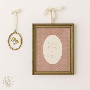 Once Upon A Time Poster Print, Printable Traditional Art for Girls Room ...