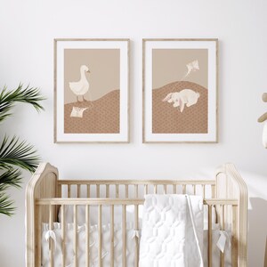 Silly Goose With Kite Printable Poster, Silly Goose Poster Print Set ...