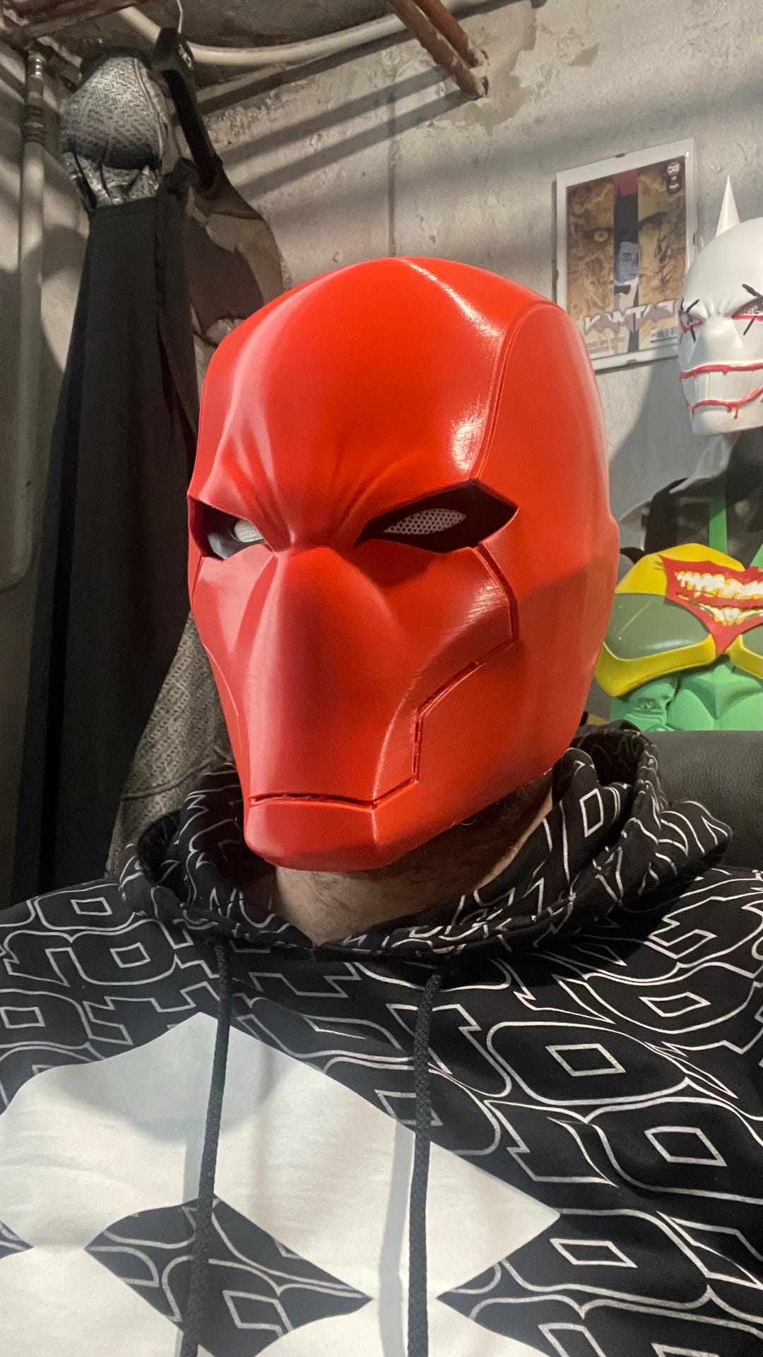 Red Hood Mask 3d Printed - Etsy UK